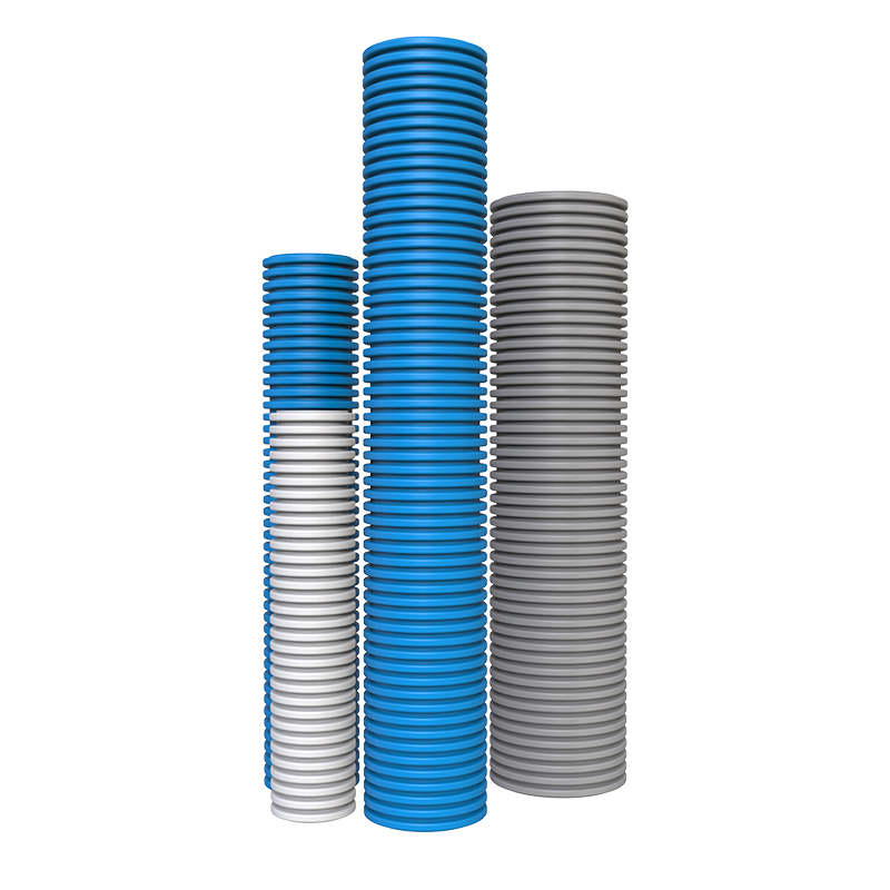 PE-HD antibacterial fresh air flexible corrugated round pipe ...